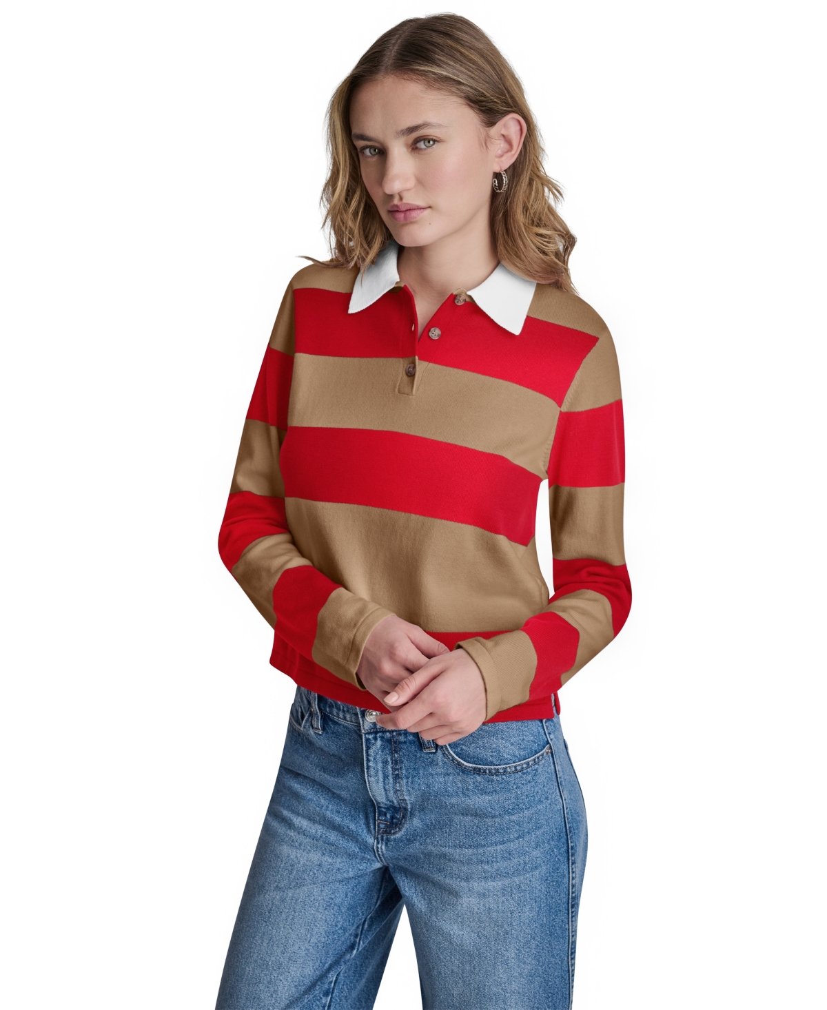 Click here for Dkny Jeans Womens Long-Sleeve Logo Charm Multi-Str... prices