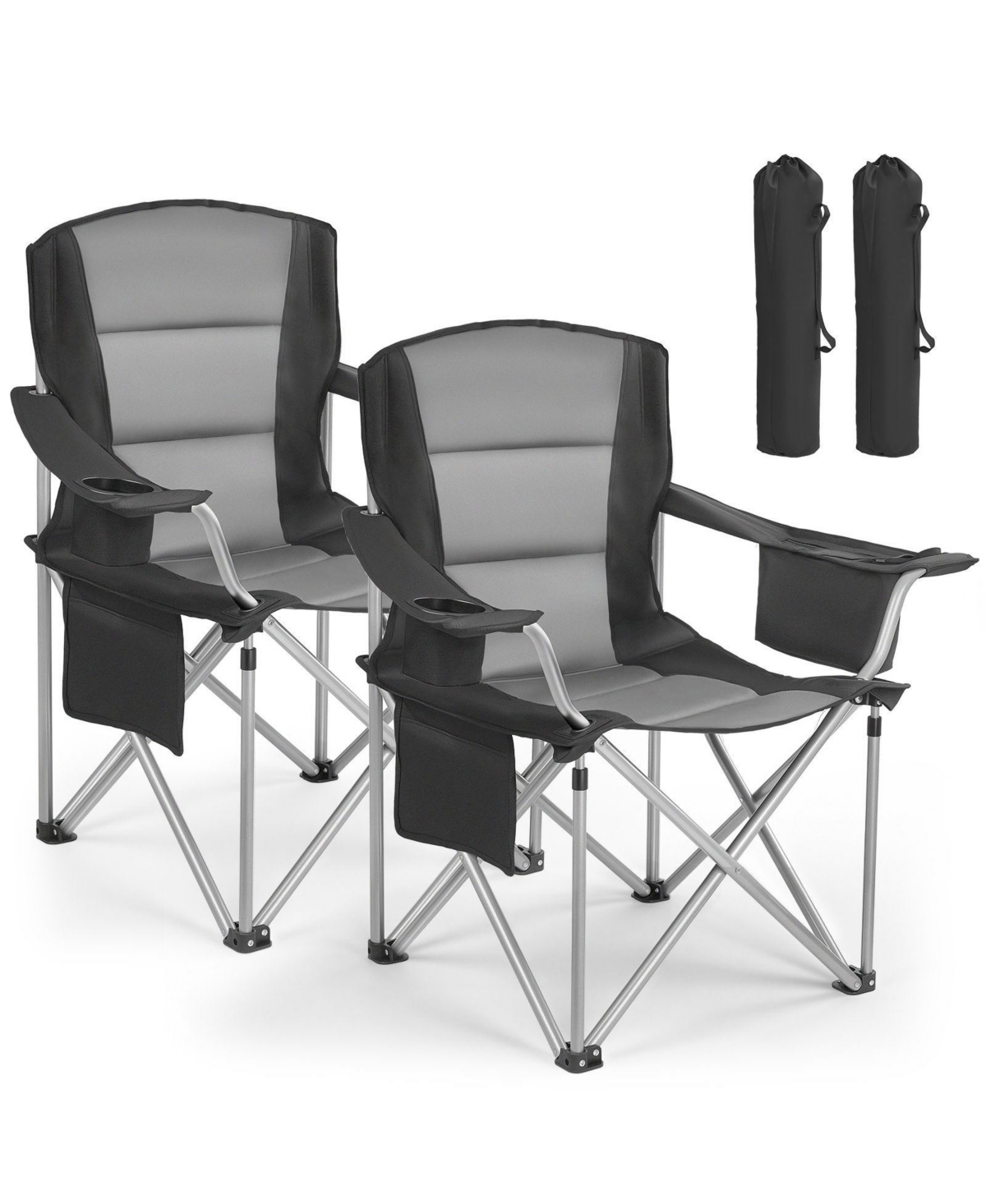 Click here for Mecale Oversized Camping Chairs 450 lbs with Coole... prices