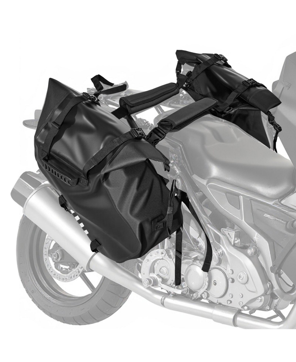 Click here for Mecale 28L Motorcycle Saddlebags 14L Each Side Wat... prices