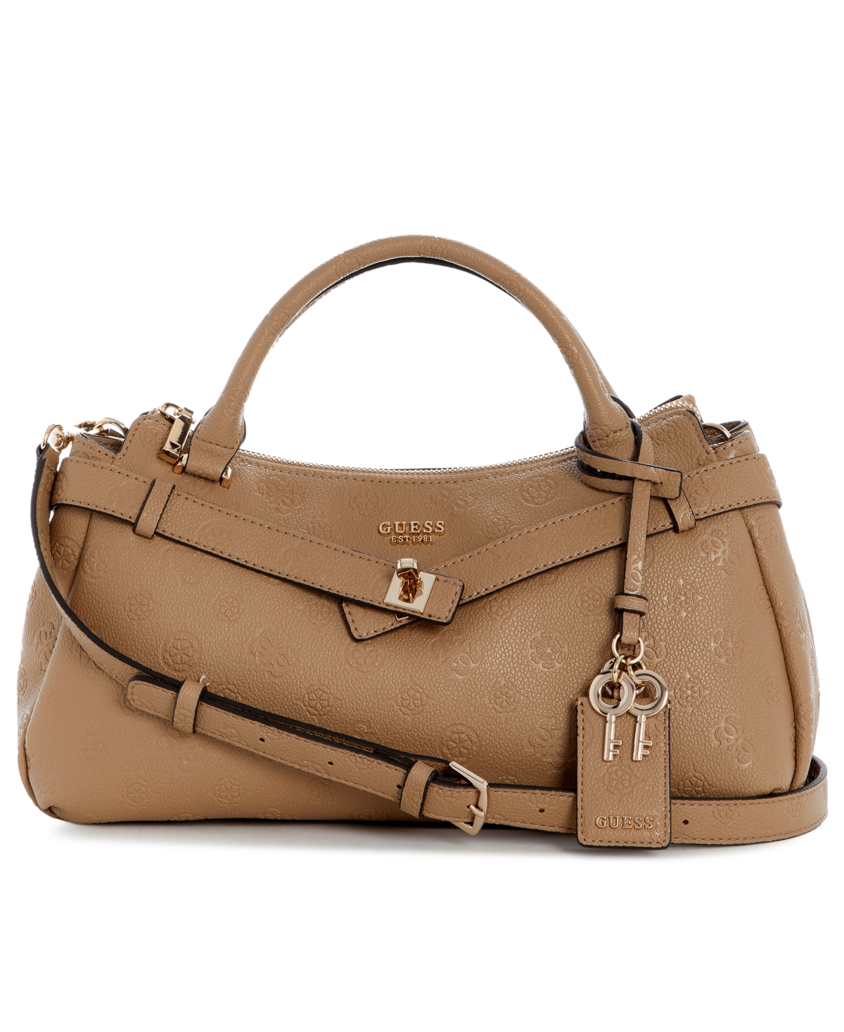 Click here for Ella Logo Gf Satchel - Brown prices