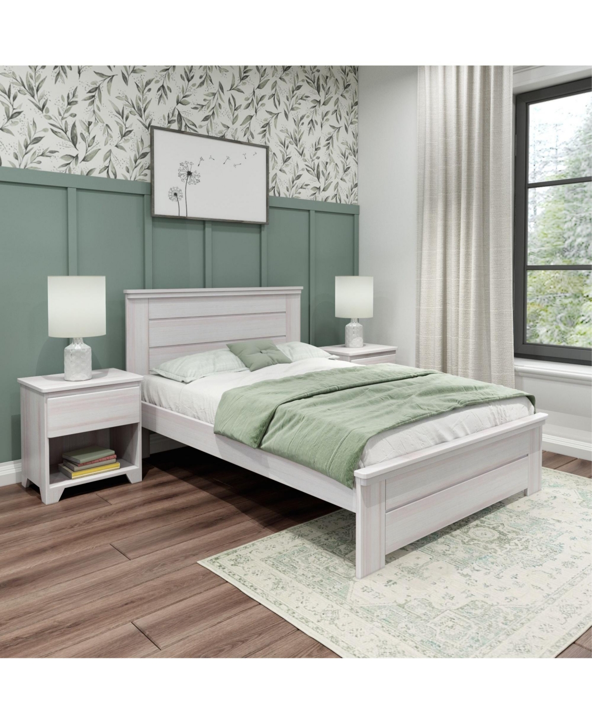 Click here for Max & Lily Full Bed Frame with Panel Headboard  Mo... prices