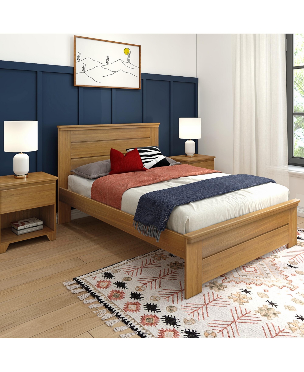 Click here for Max & Lily Full Bed Frame with Panel Headboard  Mo... prices