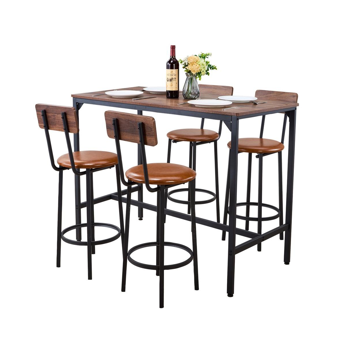 Click here for Sugift Bar Table 5PCS 47 Bars Tables Set Bar Table... prices
