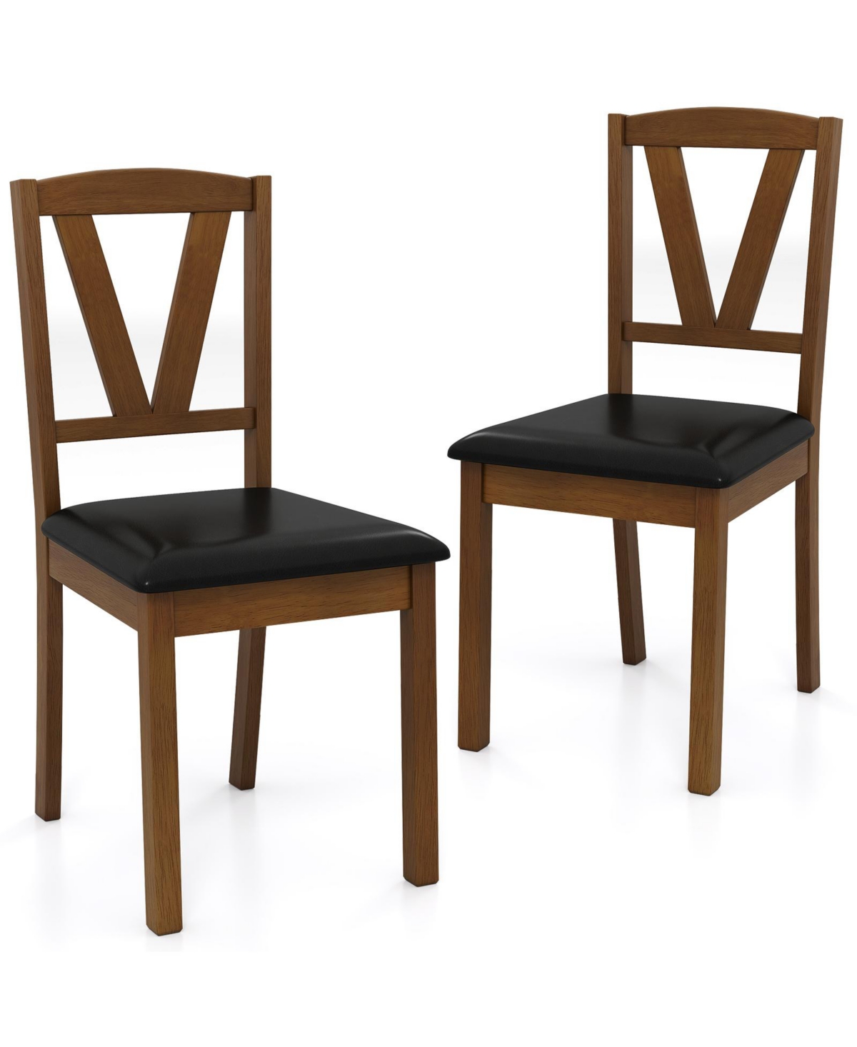 Click here for Gouun Leather Upholstered Dining Chairs Set of 2 w... prices