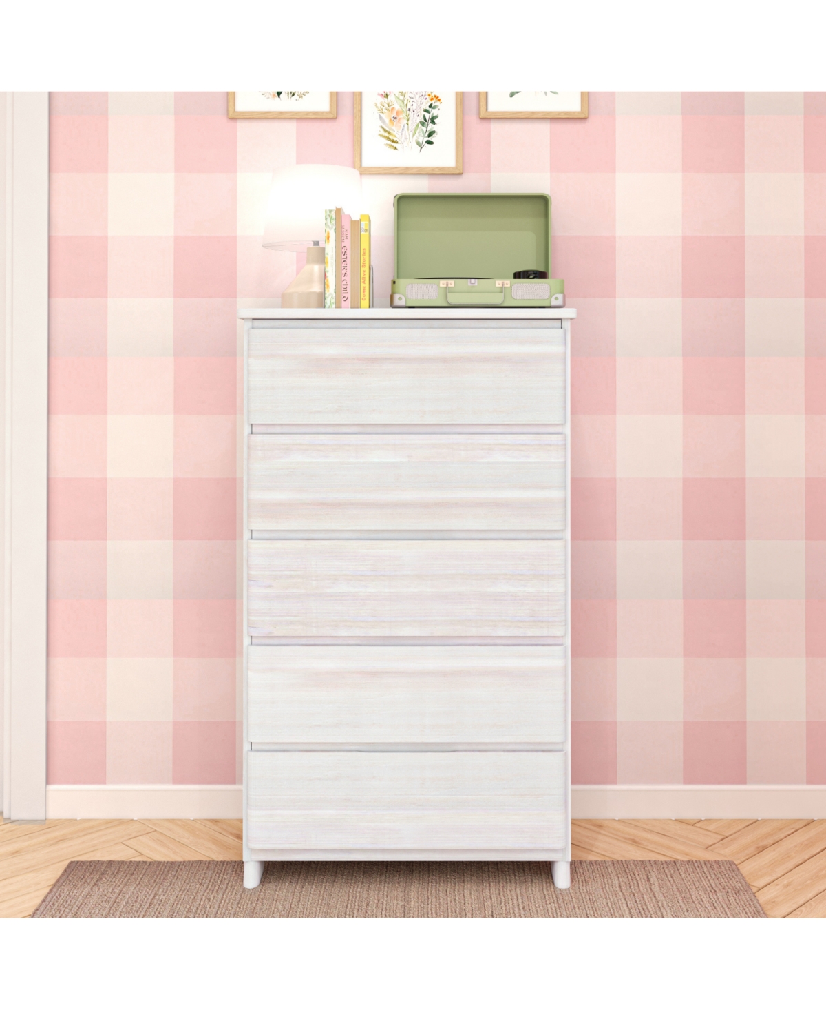 Click here for Max and Lily Farmhouse 5 Drawer Dresser. - White w... prices