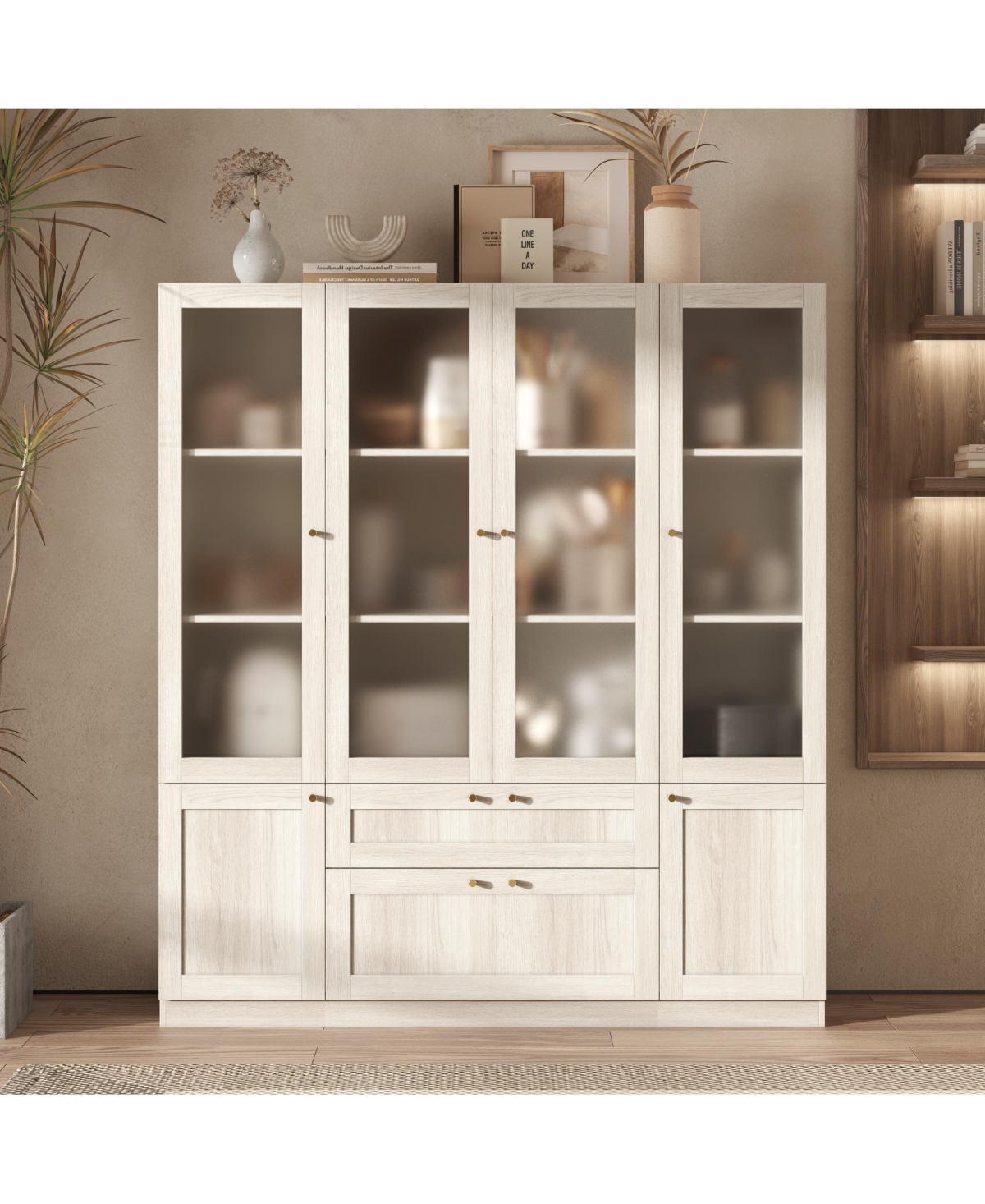 Click here for Homsee Modern 6-Door 2-Drawer Storage Cabinet - Fr... prices