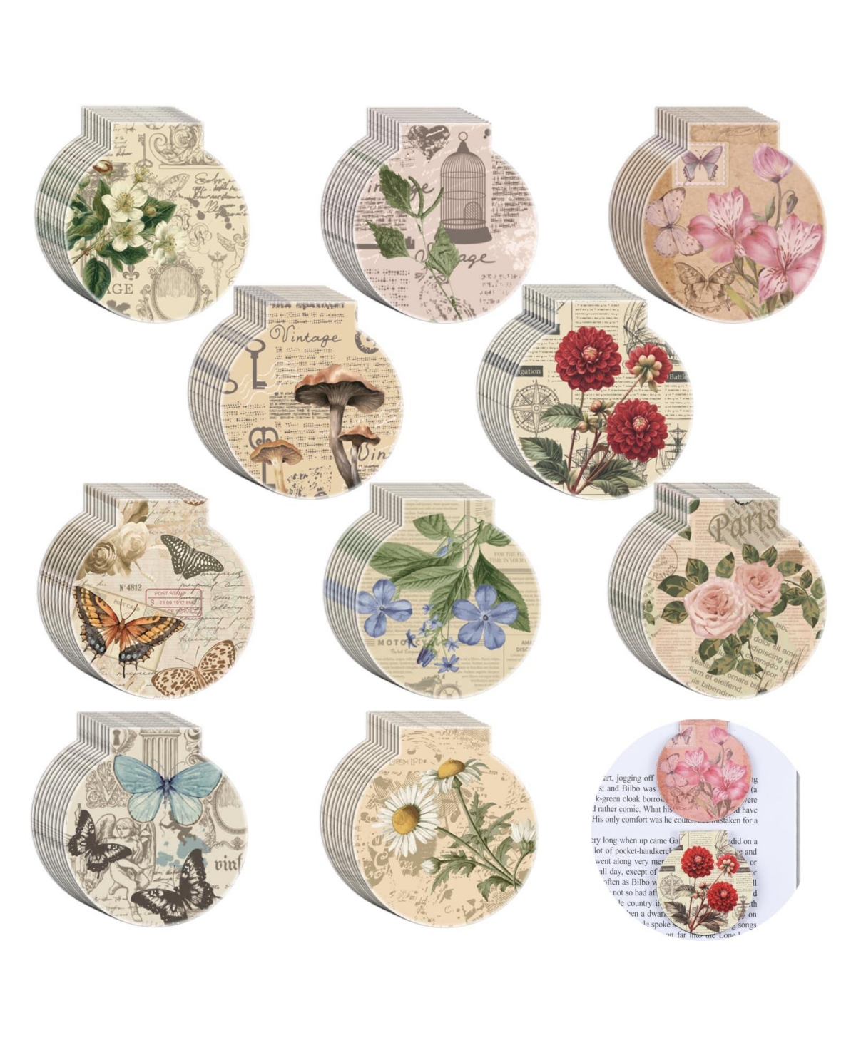 Click here for Gnuadz Magnetic Bookmarks Floral Reading Gift Wome... prices