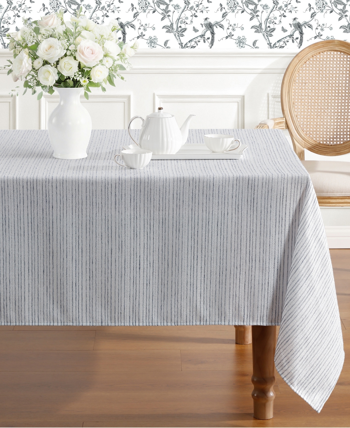 Click here for Laura Ashley Thames Tablecloth  60 x 84 - Blue prices