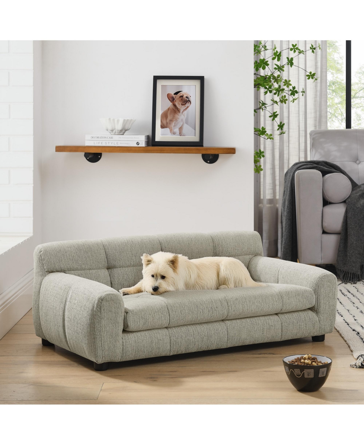 Click here for Clihome Dog Sofa Soft Pet Furniture with High Back... prices