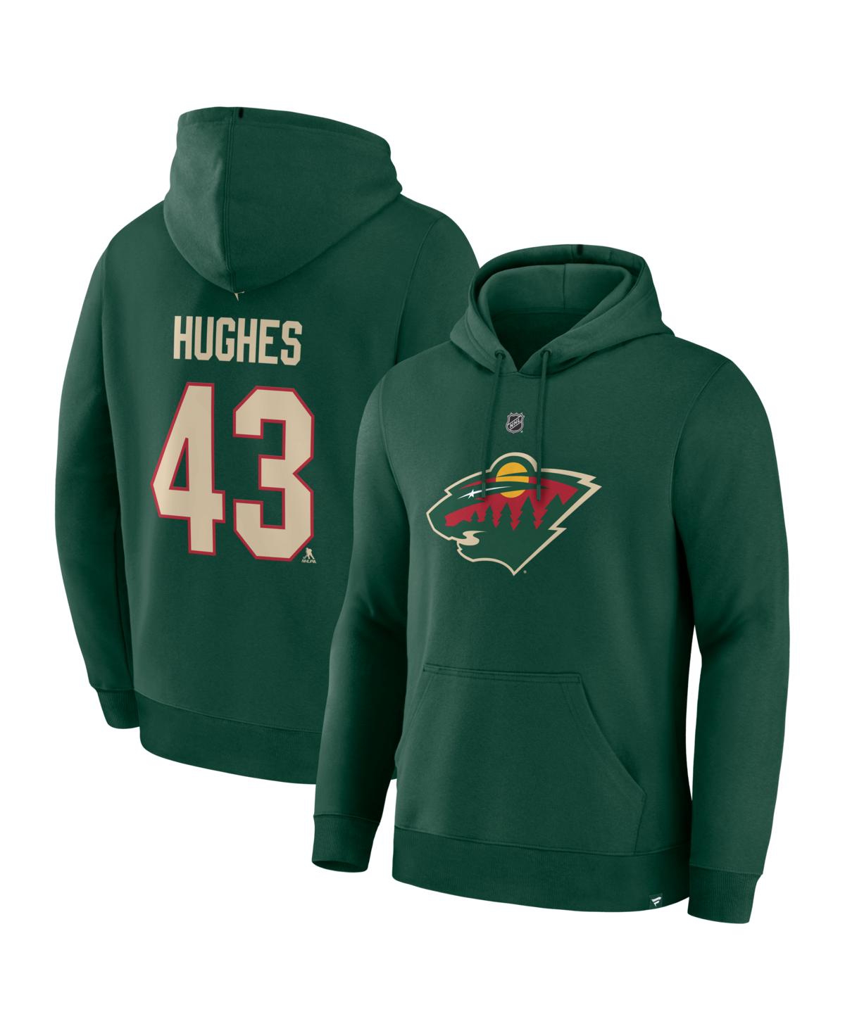 Click here for Fanatics Mens Quinn HughesÂ Green Minnesota Wild A... prices