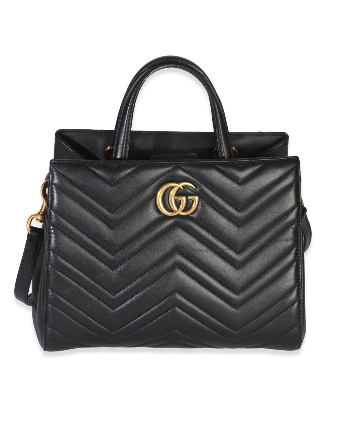 Click here for Pre-Owned Gucci Black Matelasse Calfskin Small Mar... prices
