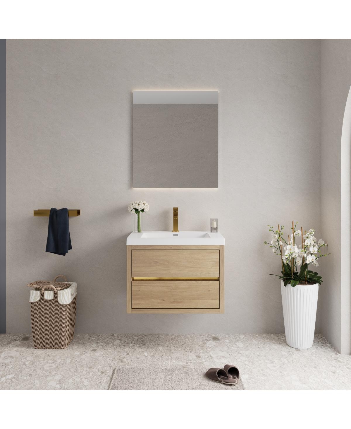 Click here for Sillysis Wall Mounted Bathroom Vanity with Stone R... prices