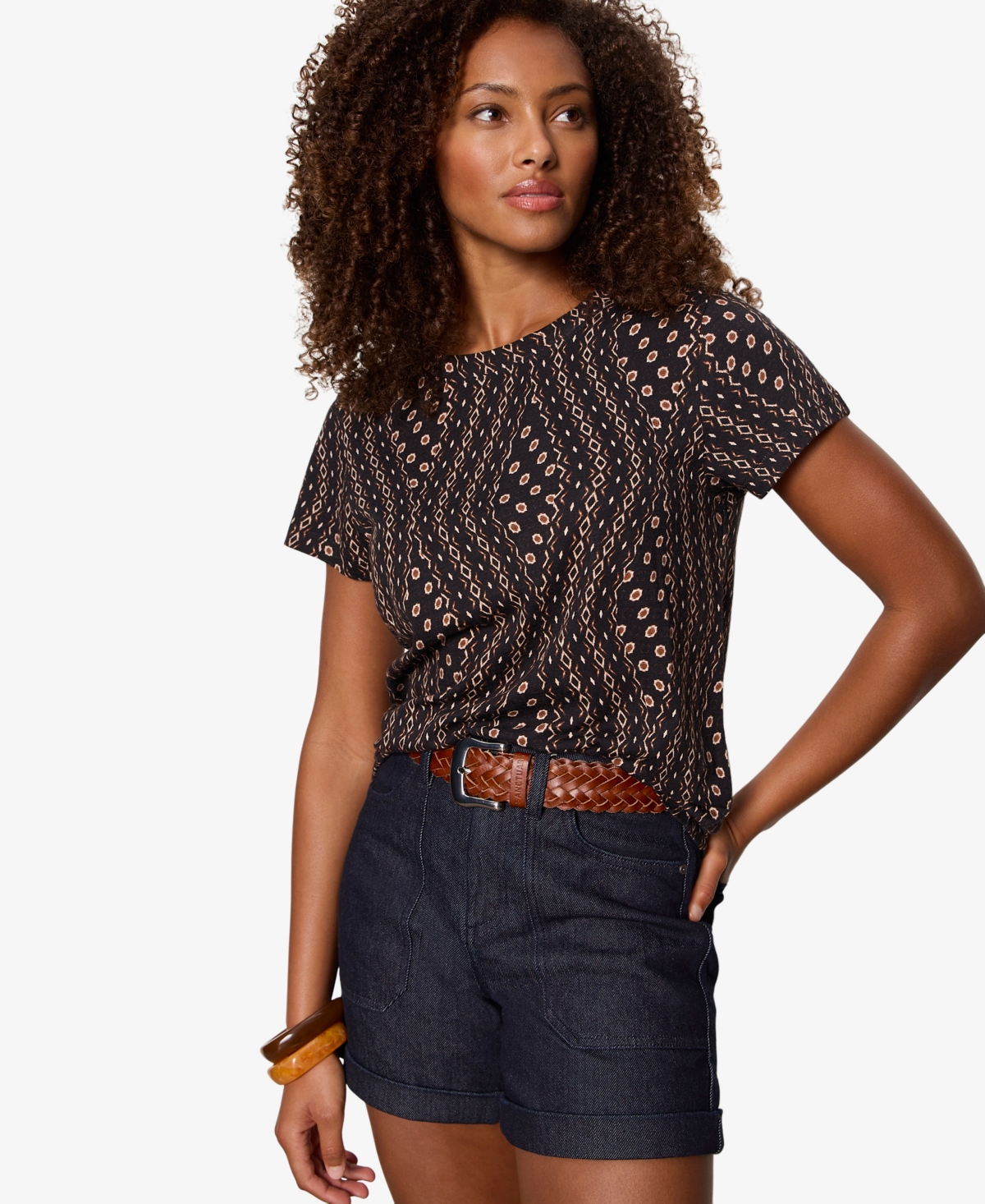 Click here for Sanctuary Womens Perfect Pull On T-Shirt - Rhythmi... prices