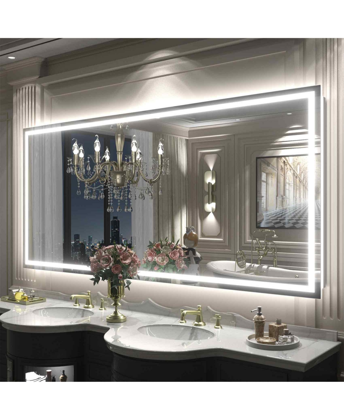 Click here for Apmir 72 x 32 Super Bright Front and Back Led Ligh... prices