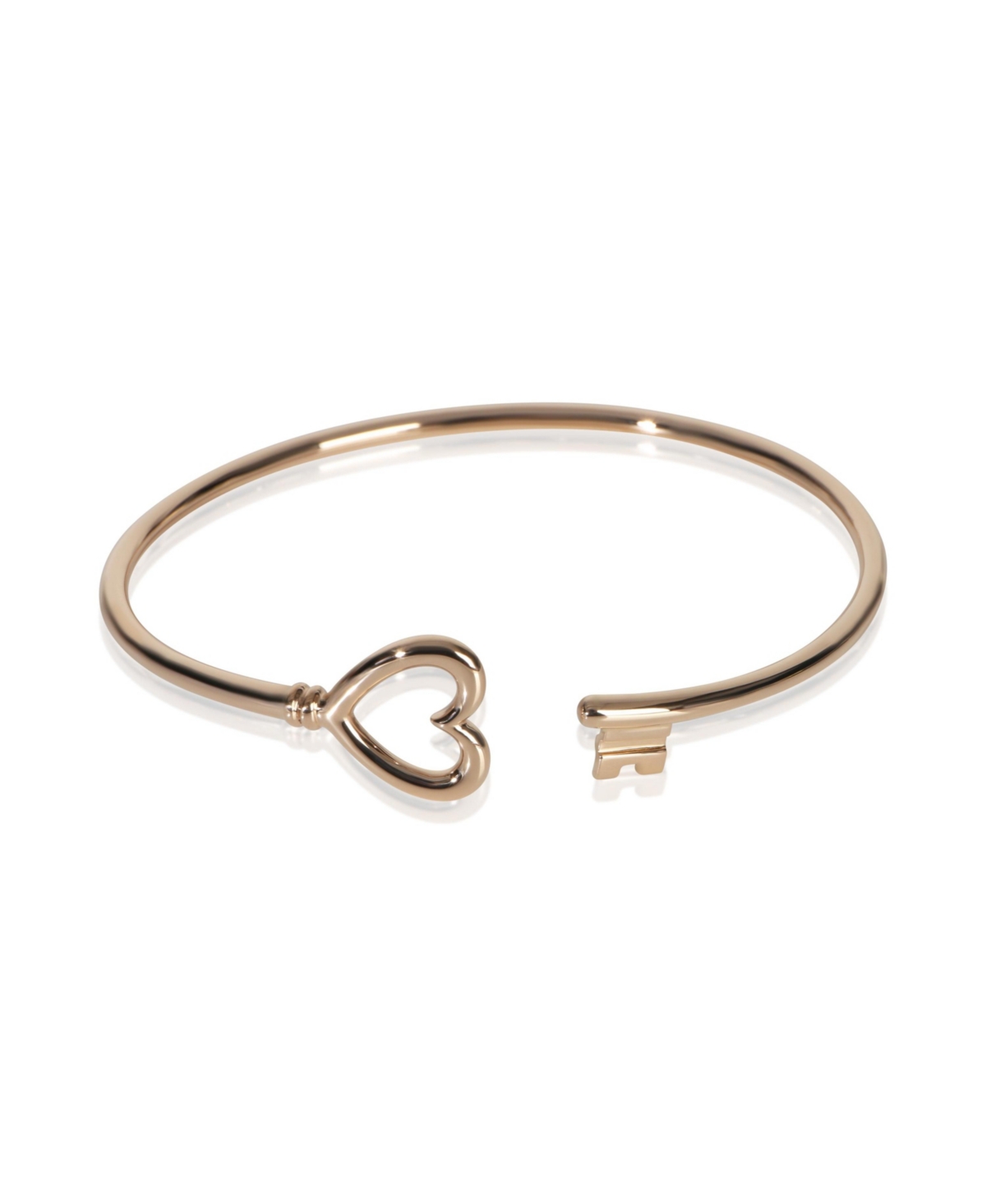 Click here for Pre-Owned Tiffany & Co Rose Gold Heart Key Wire Br... prices