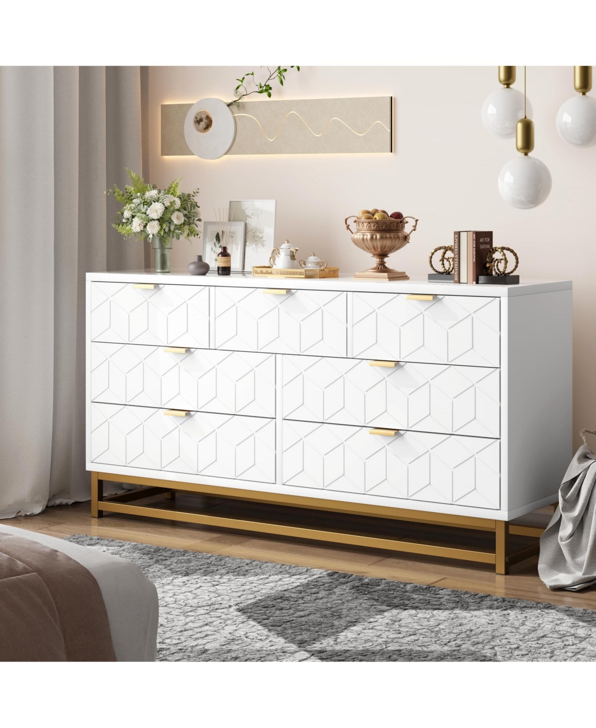 Click here for gaomon Dresser for Bedroom  53.5 Wide Dresser Orga... prices