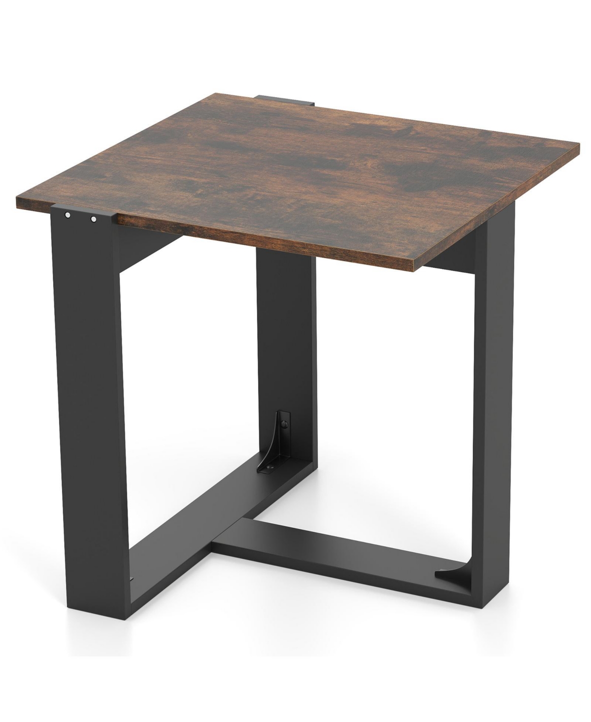 Click here for Slickblue Industrial Style End Table with Metal Fr... prices