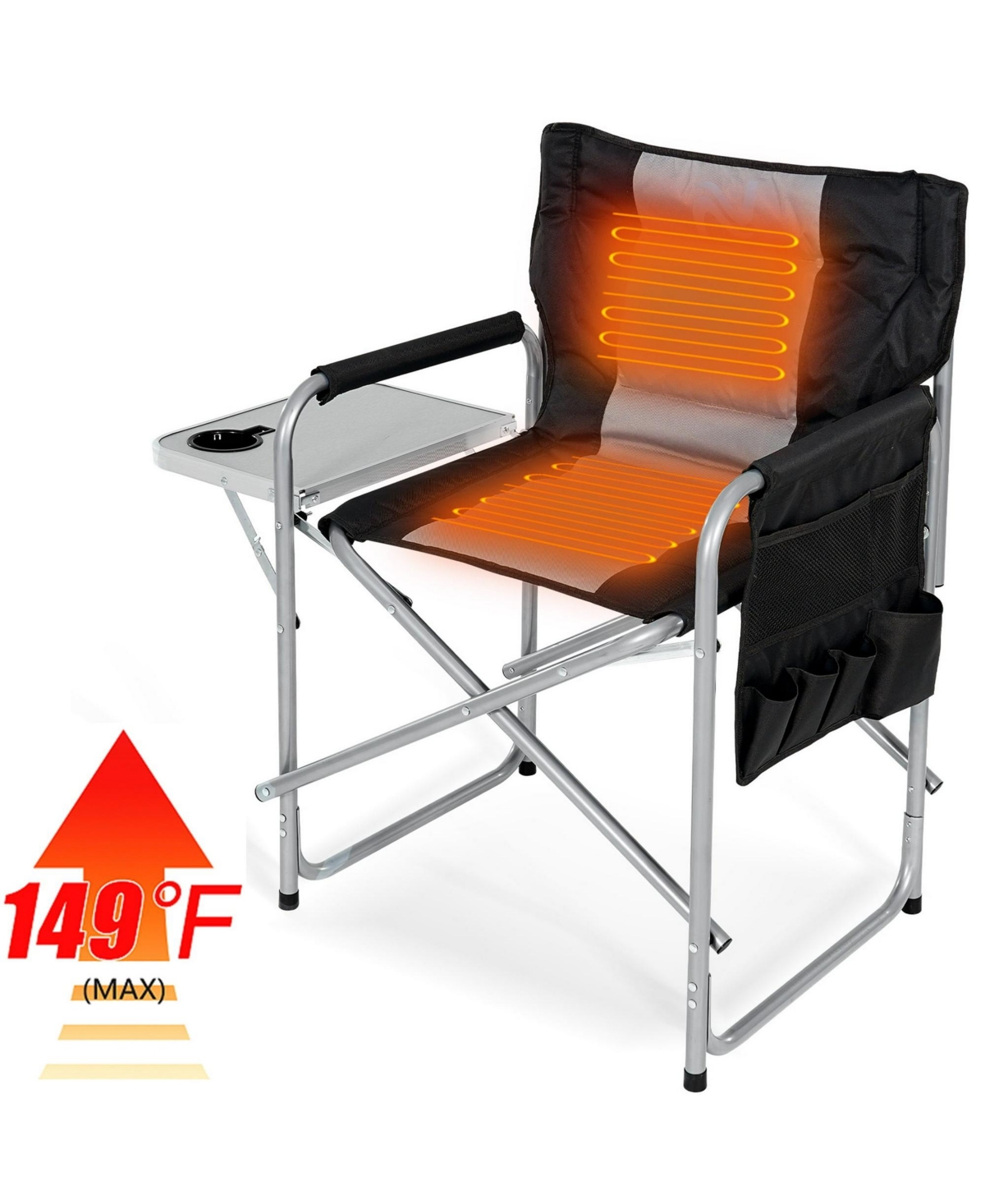 Click here for Aboron Heated Director Chair-Heated Camping Chair... prices