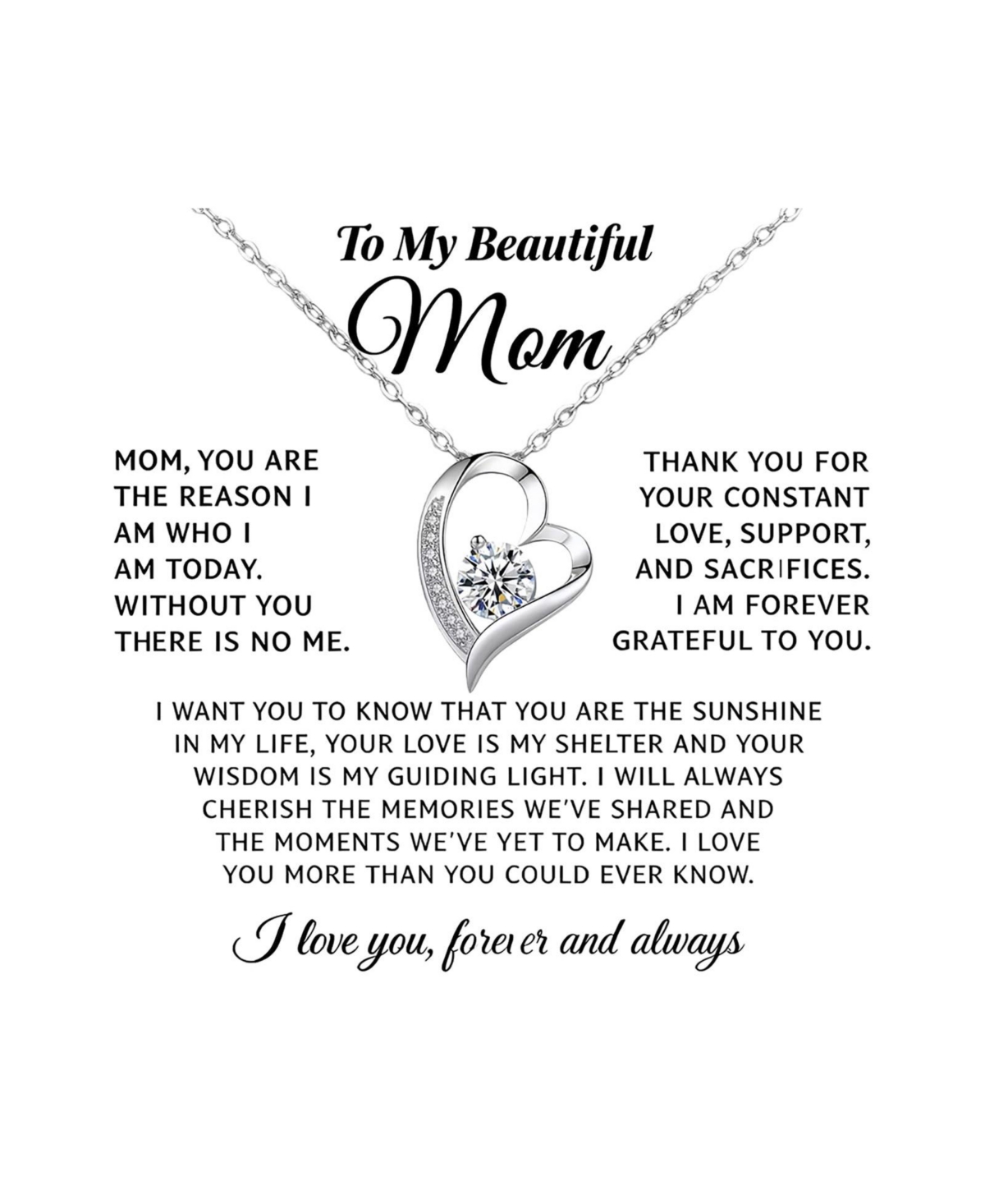 Click here for Gnuadz Women Necklace Gift for Mom Wife with Card... prices