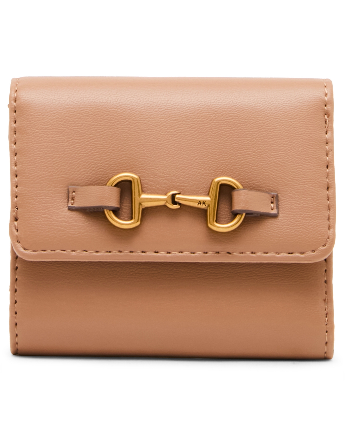 Click here for Anne Klein Horsebit Trifold Wallet - Beige prices