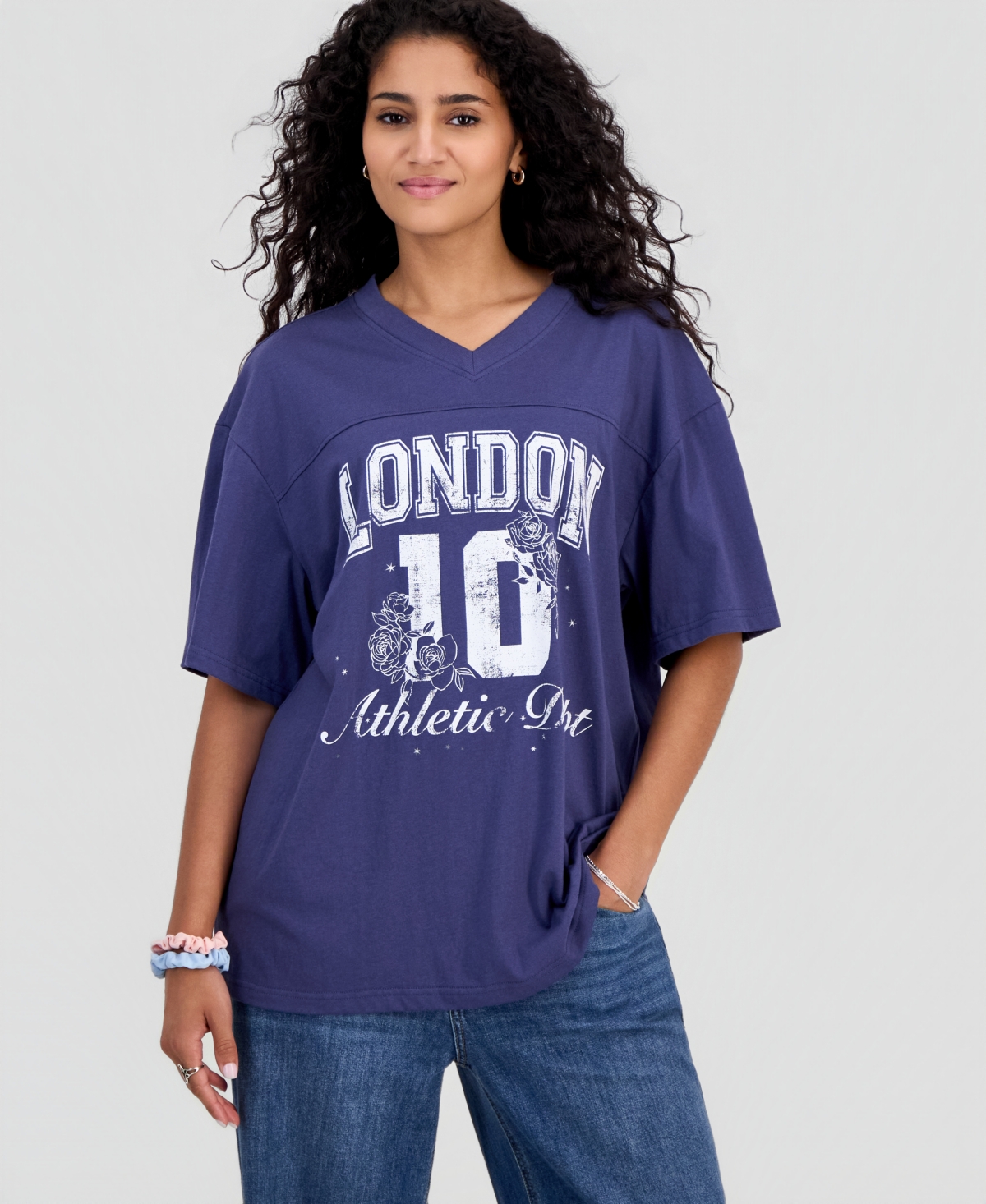 Click here for Rebellious One Juniors London Varsity Graphic T-Sh... prices