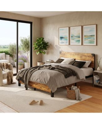 Click here for Homfan Vintage Industrial Bed Frame With Under Bed... prices