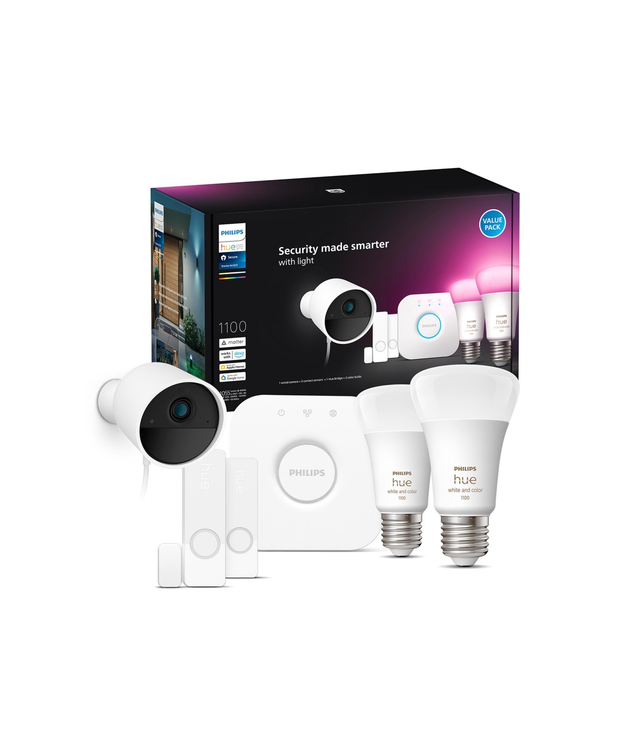 Click here for Philips Hue Secure Wired Security Camera Set and B... prices