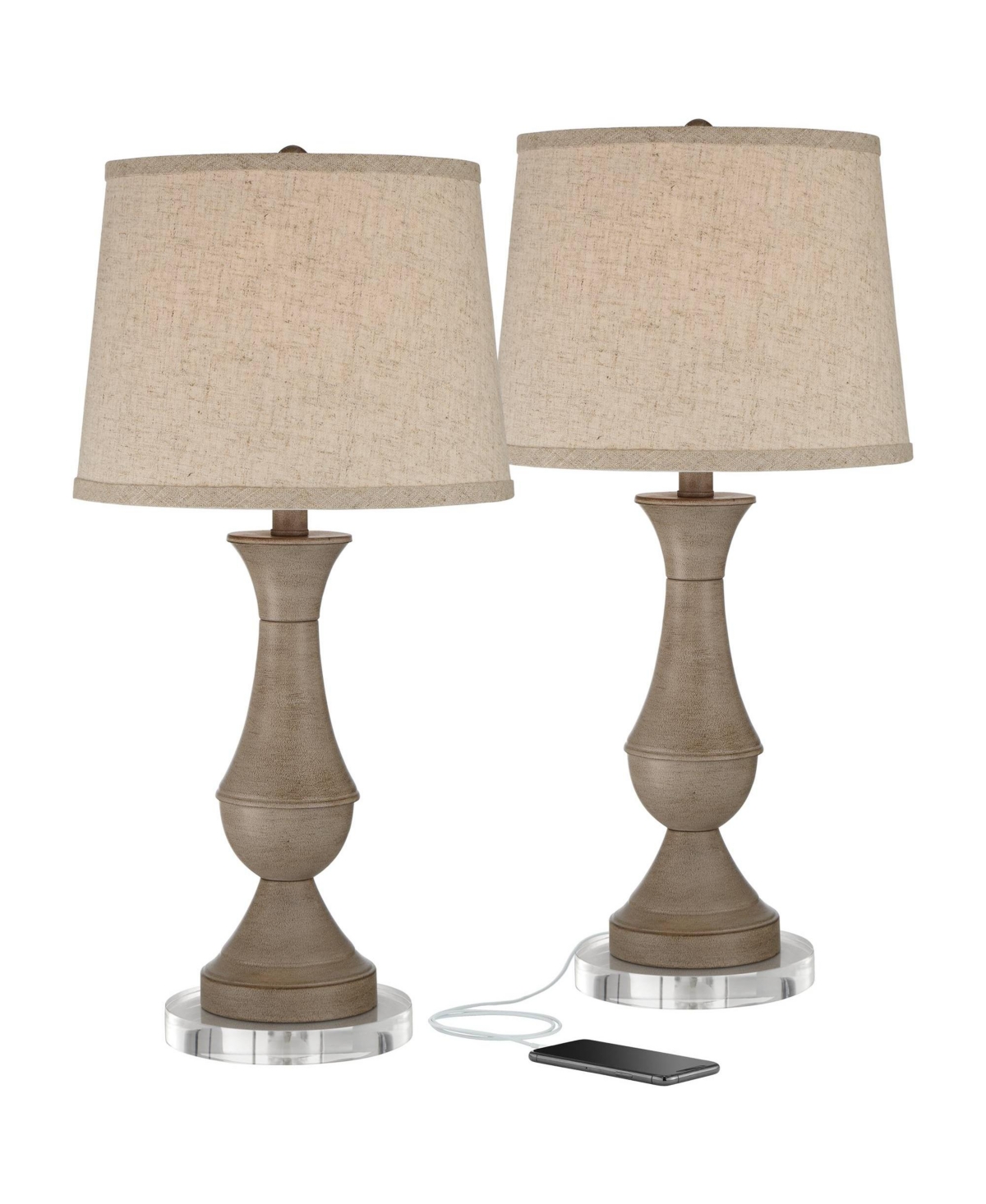Click here for Regency Hill Avery Traditional Table Lamps Set of... prices