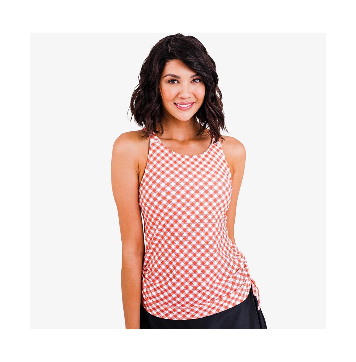 Click here for Calypsa Plus Size Maya Tankini Swim Top With Remov... prices
