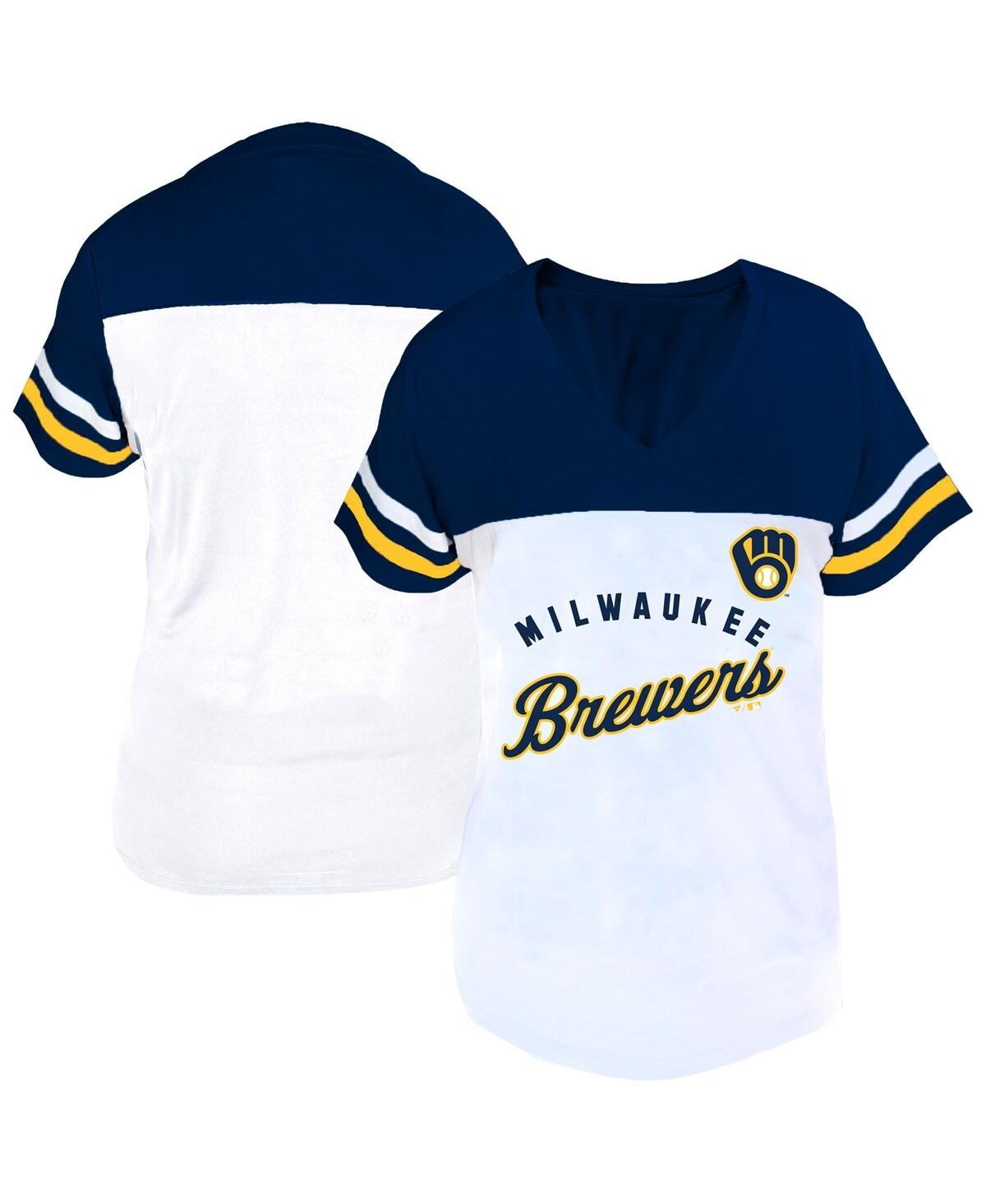 Click here for Fanatics Womens Profile White/Navy Milwaukee Brewe... prices