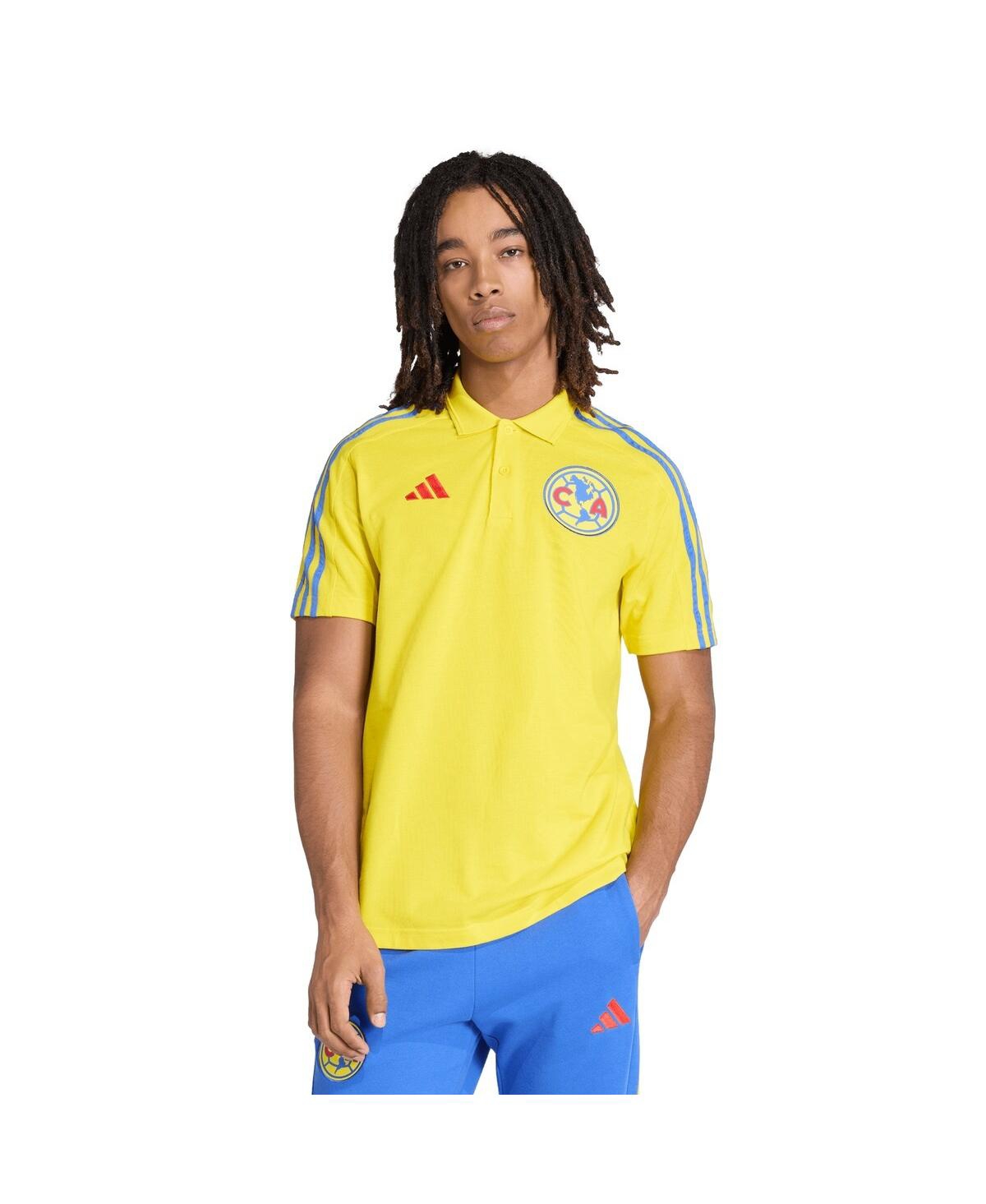 Click here for Adidas Mens Yellow Club America Alphaskin Polo Shi... prices