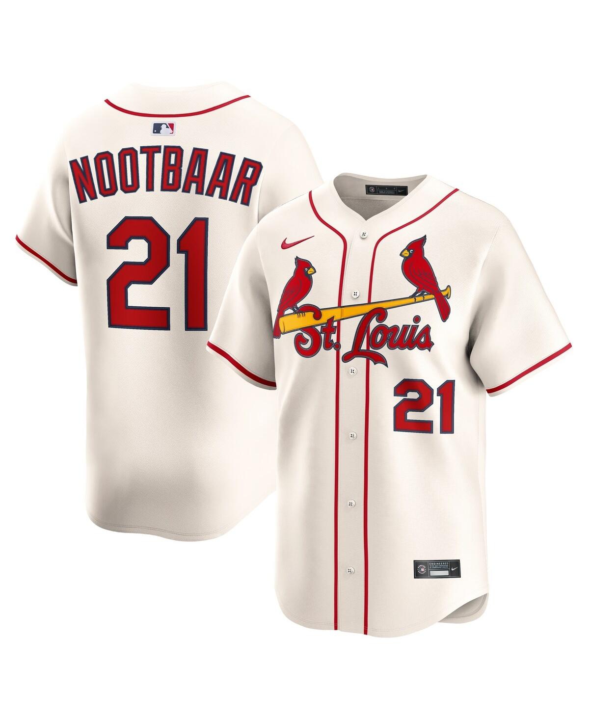 Click here for Nike Mens Lars Nootbaar Cream St. Louis Cardinals... prices