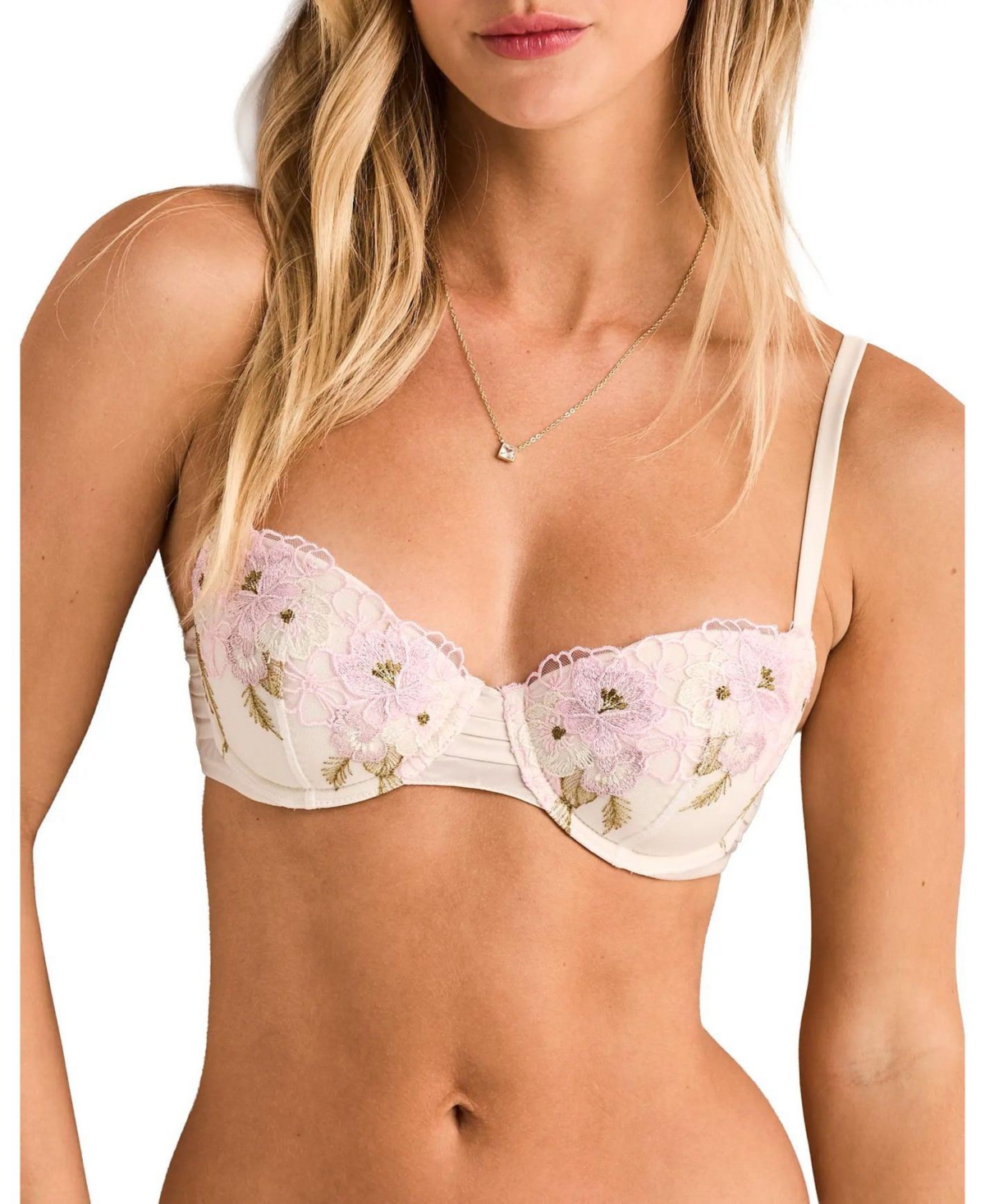 Click here for Adore Me Womens Carolyn Contour Demi Bra - Light w... prices