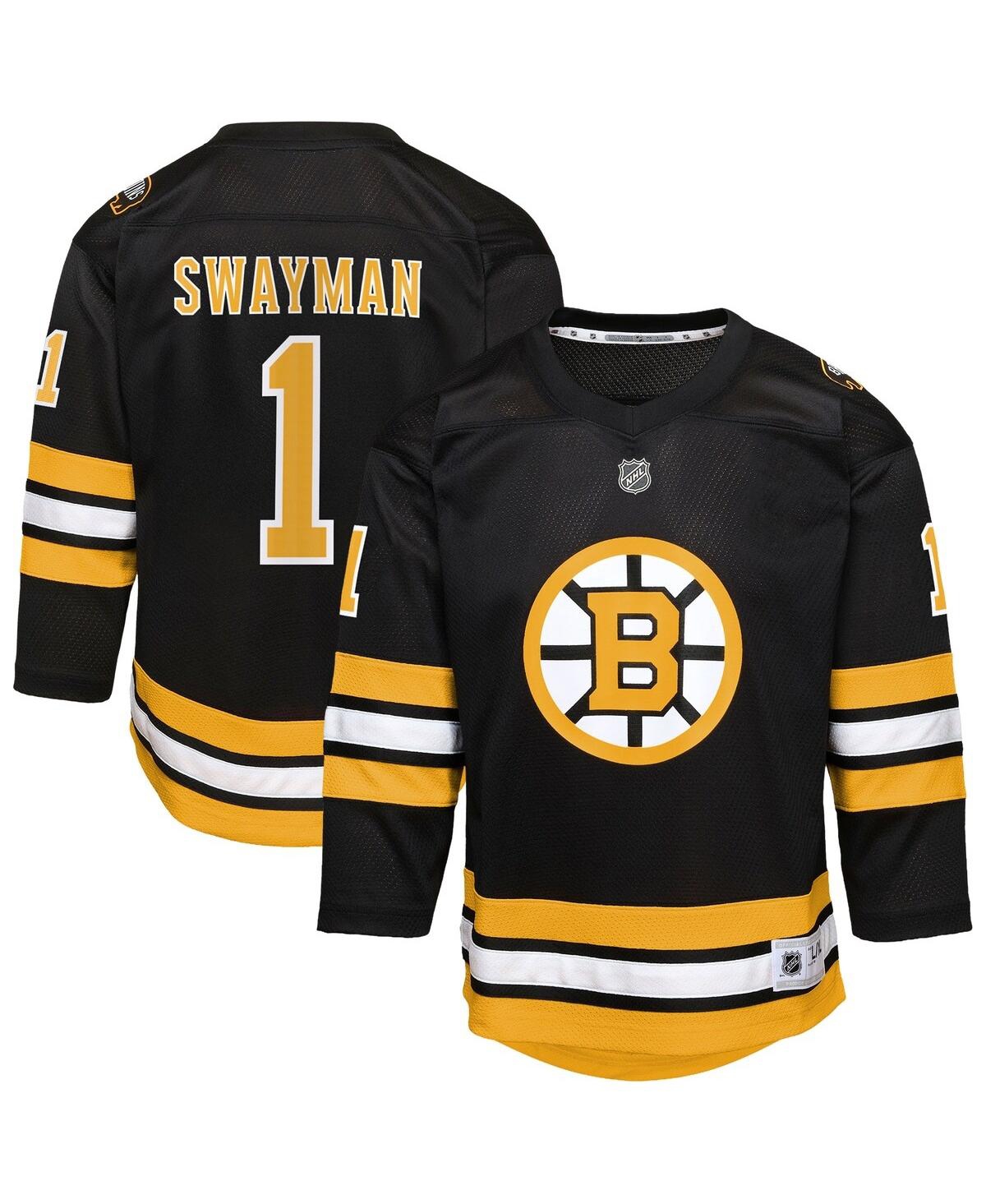 Click here for Outerstuff Big Boys and Girls Jeremy Swayman Black... prices