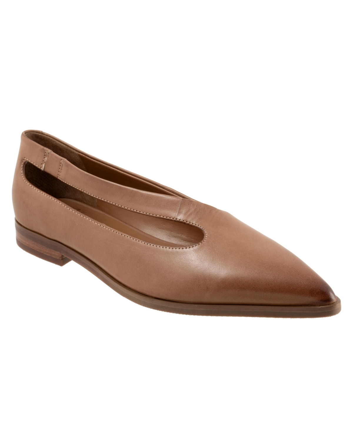Click here for Eos Footwear Womens Gold Flat - Pecan prices