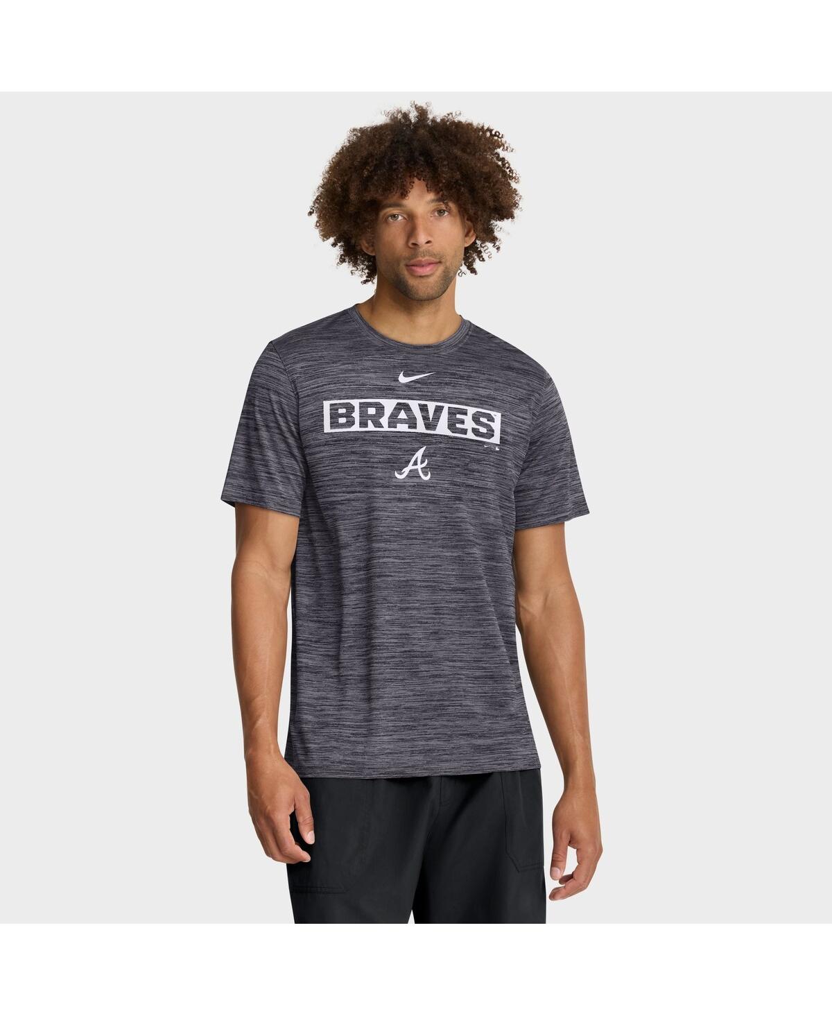 Click here for Nike Mens Black Atlanta Braves Velocity Dri-fit T-... prices
