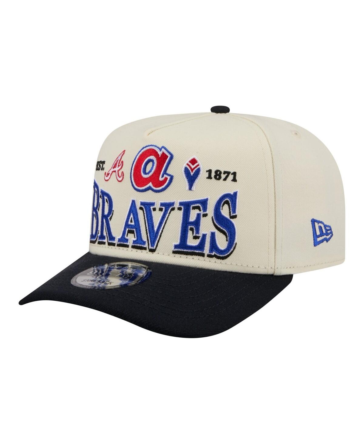 Click here for New Era Mens Cream Atlanta Braves Throwback Tri-Hi... prices