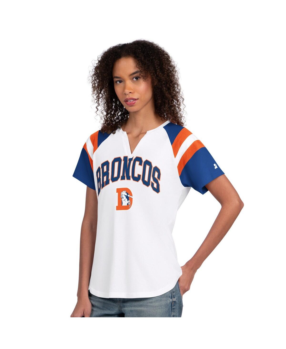 Click here for Starter Womens White Denver Broncos Game On Notch... prices