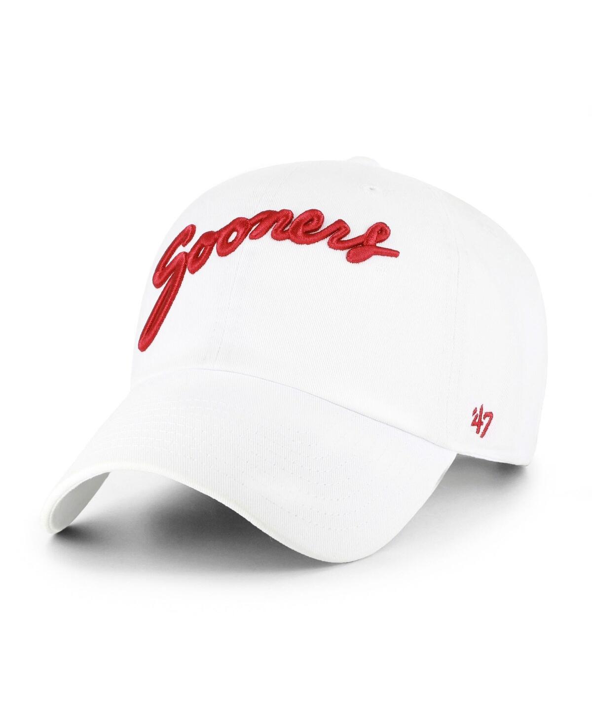 Click here for 47 Brand Mens White Oklahoma Sooners Script Clean... prices