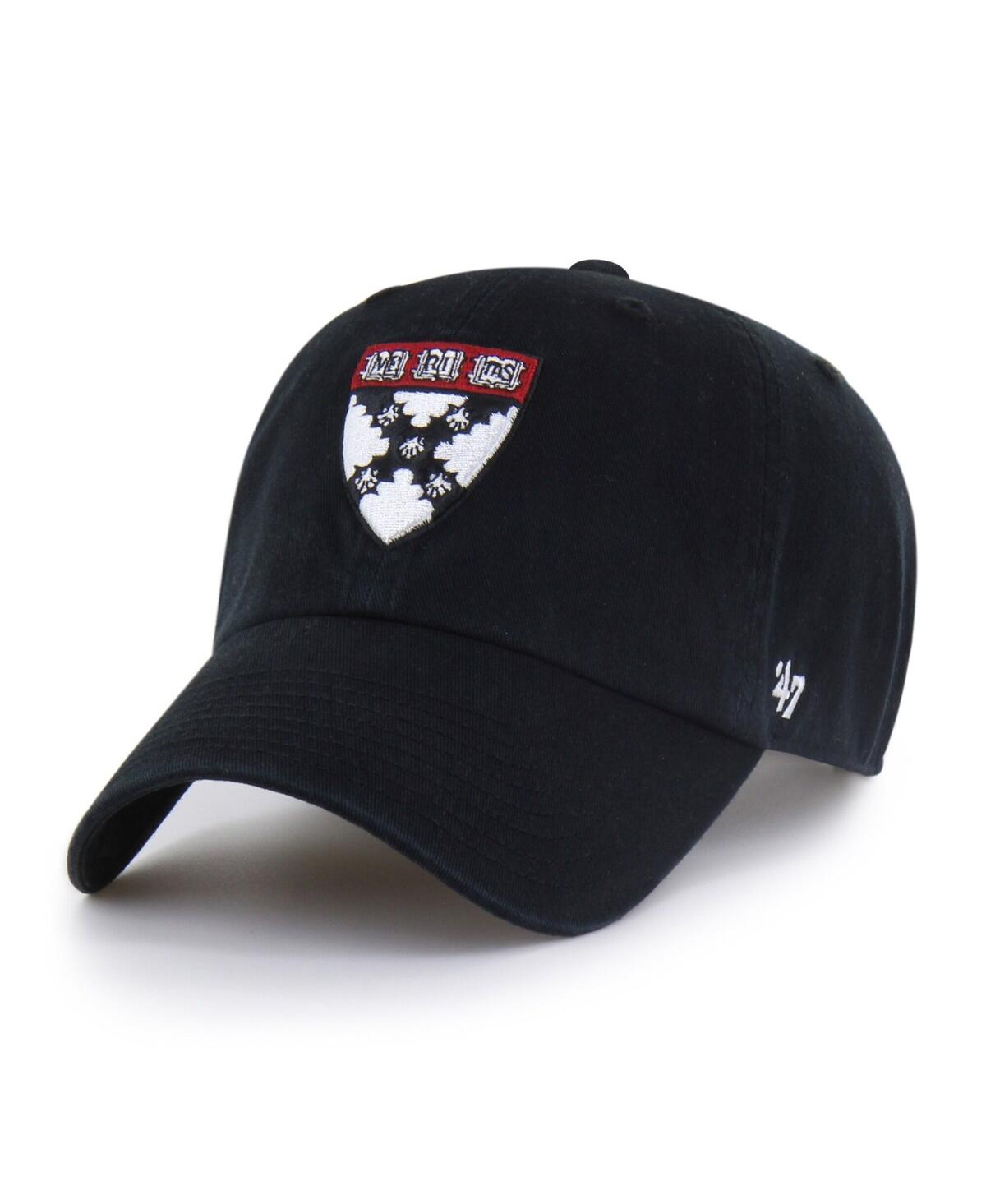 Click here for 47 Brand Mens Black Harvard Crimson Clean Up Adjus... prices