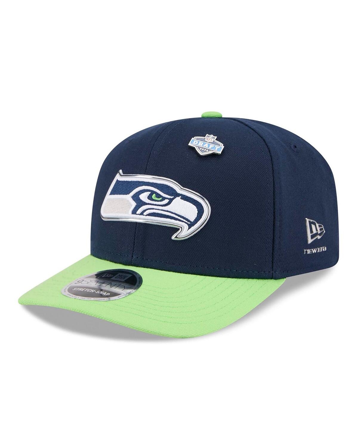 Click here for New Era Mens College Navy/Neon Green Seattle Seaha... prices