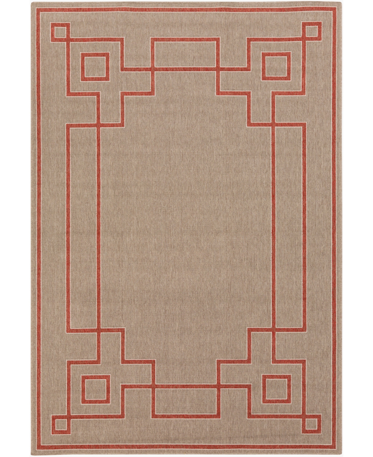 Click here for Closeout! Livabliss Alfresco Alf-9633 Rust 6 x 9 A... prices