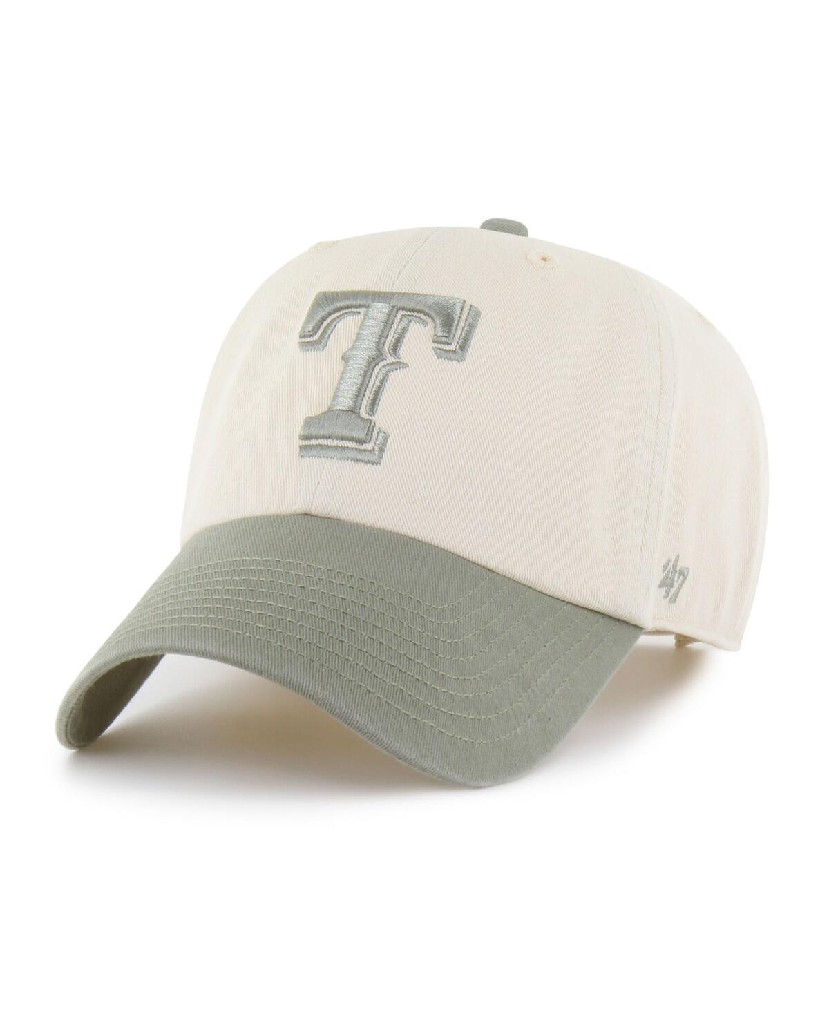 Click here for 47 Brand Mens Natural/Olive Texas Rangers Two-Tone... prices