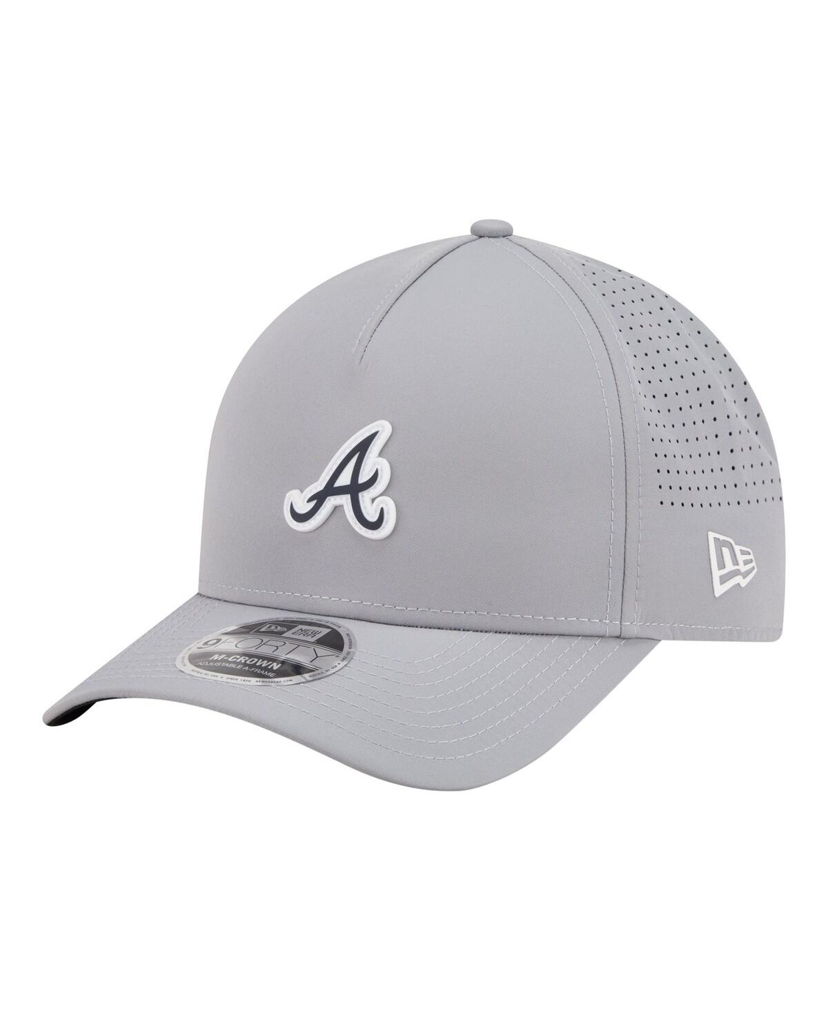 Click here for New Era Mens Gray Atlanta Braves Micro Logo 9FORTY... prices