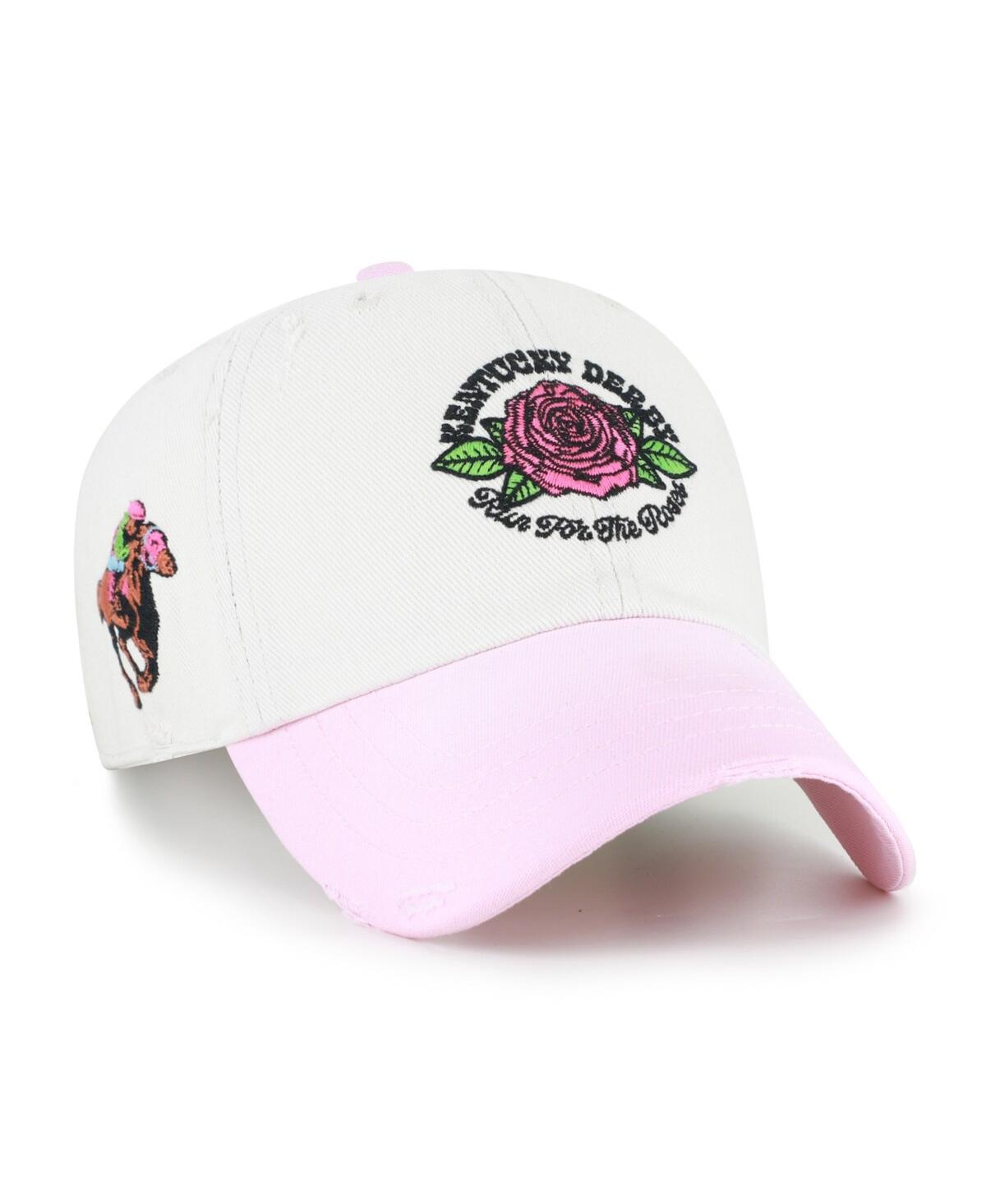 Click here for 47 Brand Mens White/Pink Kentucky Derby Two-Tone C... prices