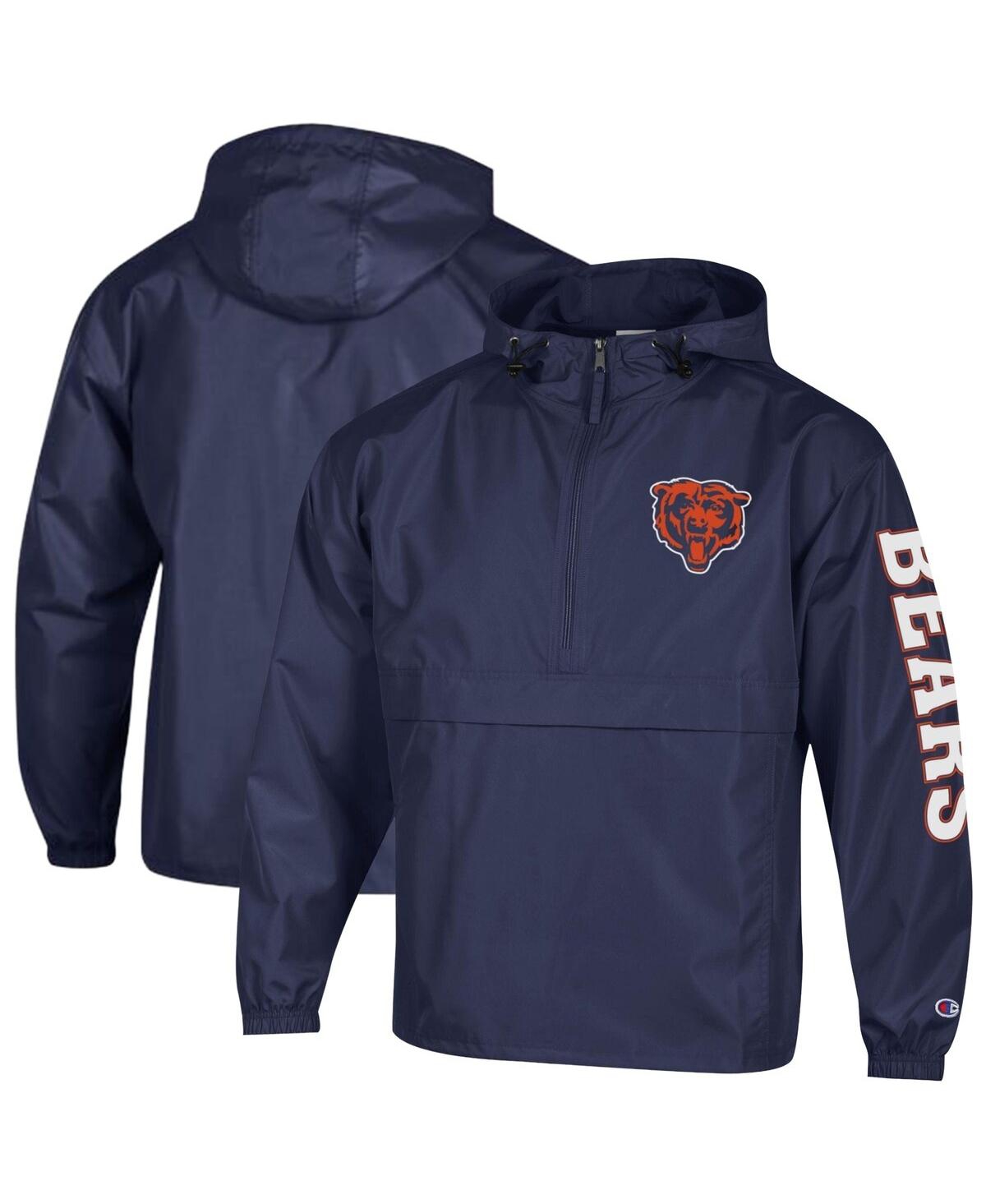Click here for Champion Mens Navy Chicago Bears Packable Hooded W... prices