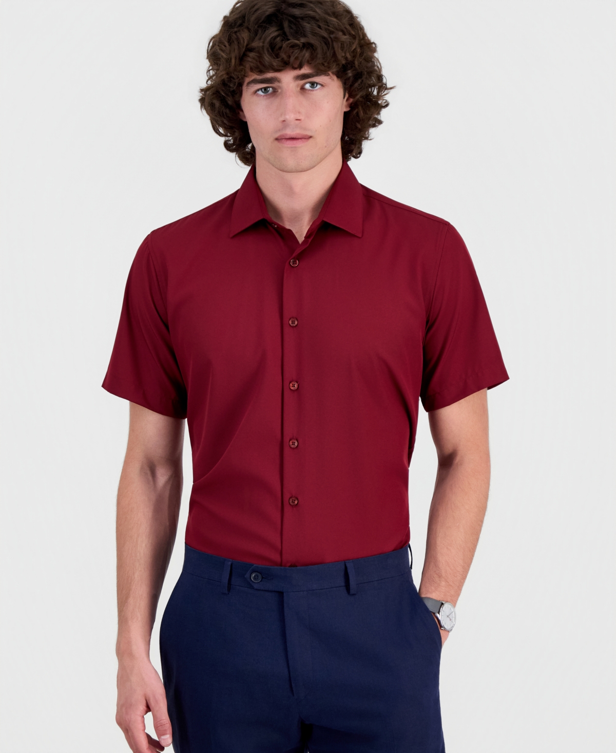 Click here for Suslo Couture Mens Slim-Fit Four-Way Stretch Solid... prices