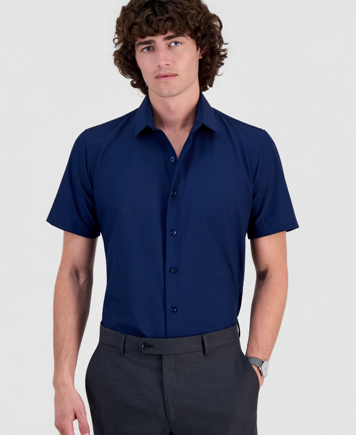Click here for Suslo Couture Mens Slim-Fit Four-Way Stretch Solid... prices