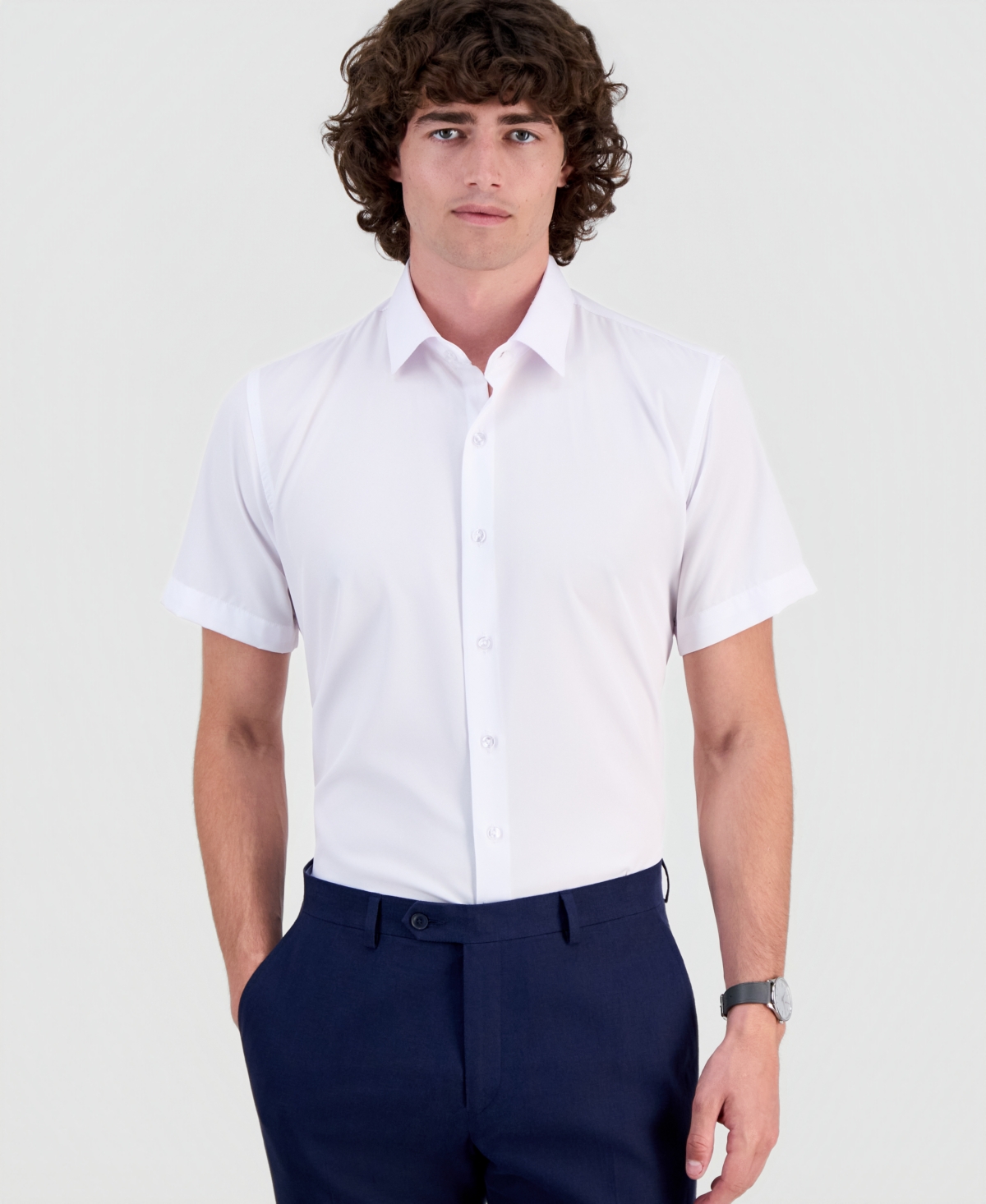 Click here for Suslo Couture Mens Slim-Fit Four-Way Stretch Solid... prices