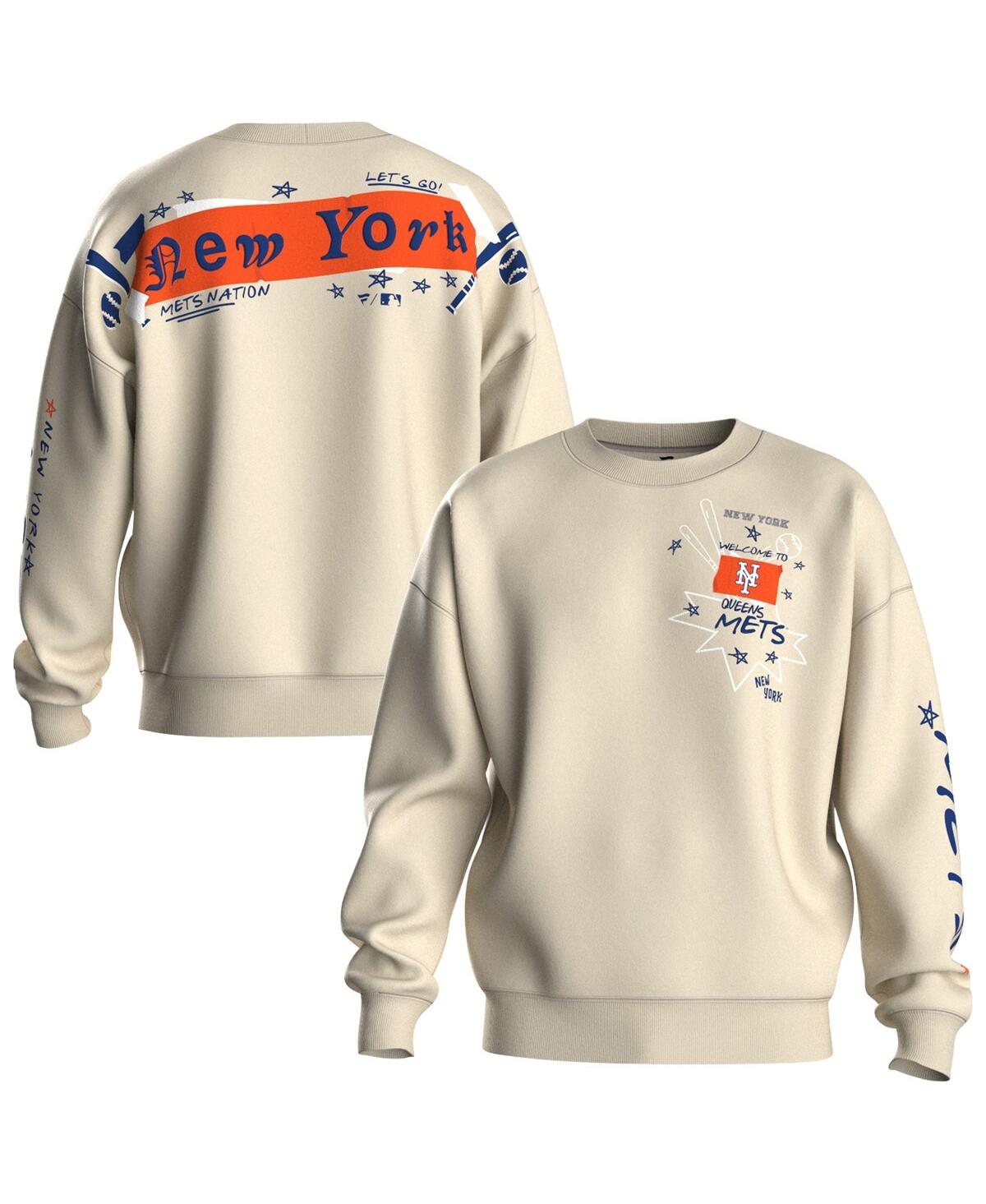 Click here for Fanatics Womens Beige New York Mets Graffiti Fleec... prices